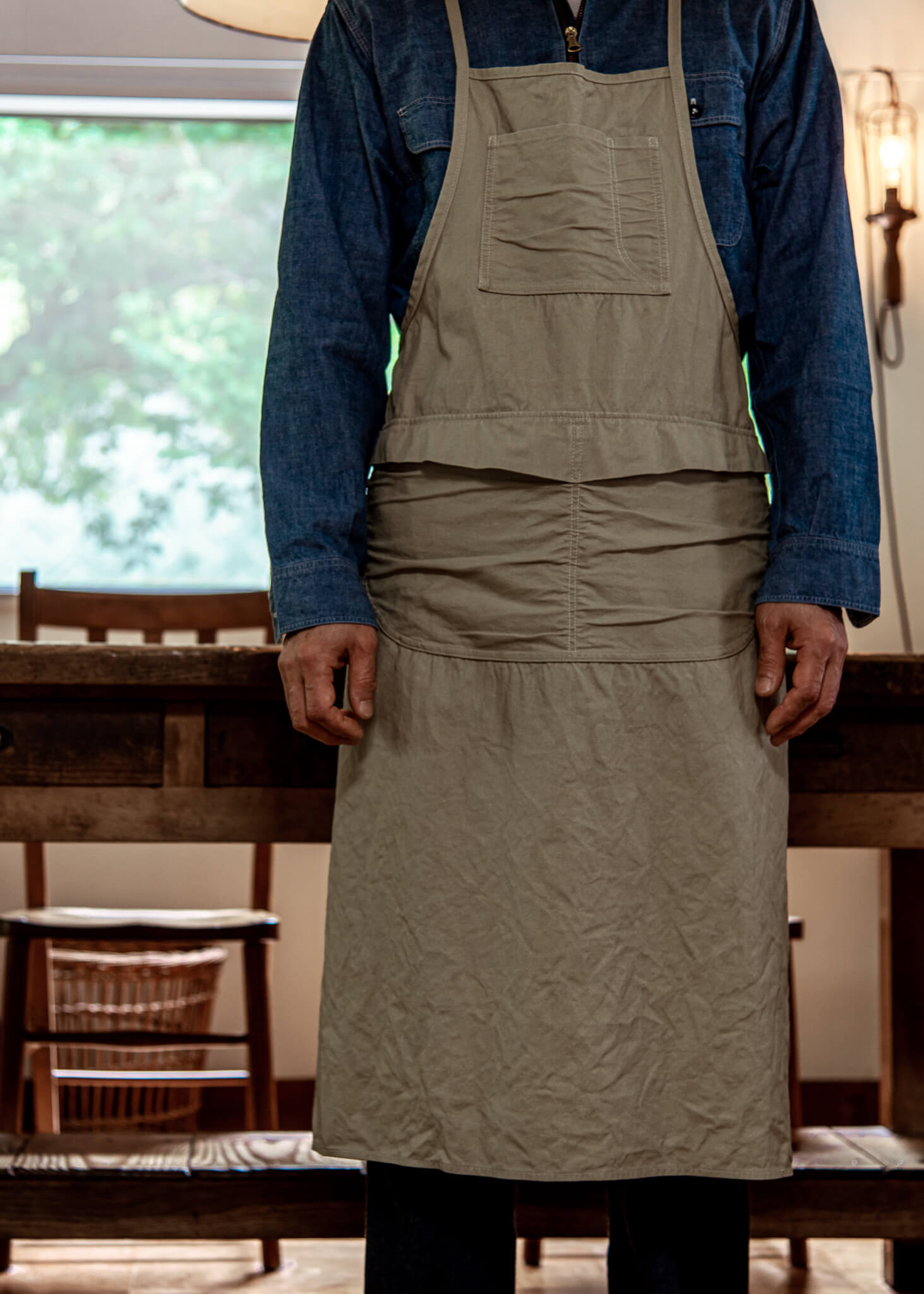 M-71 WORK APRON – FLAP POCKET TYPE – - UTO (ユート)
